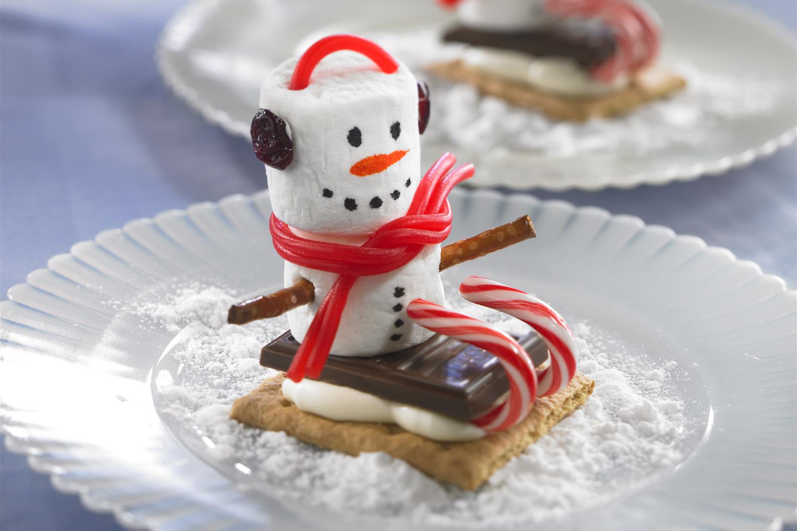 Recettes Ocean Spray - Bonhommes de neige en guimauve