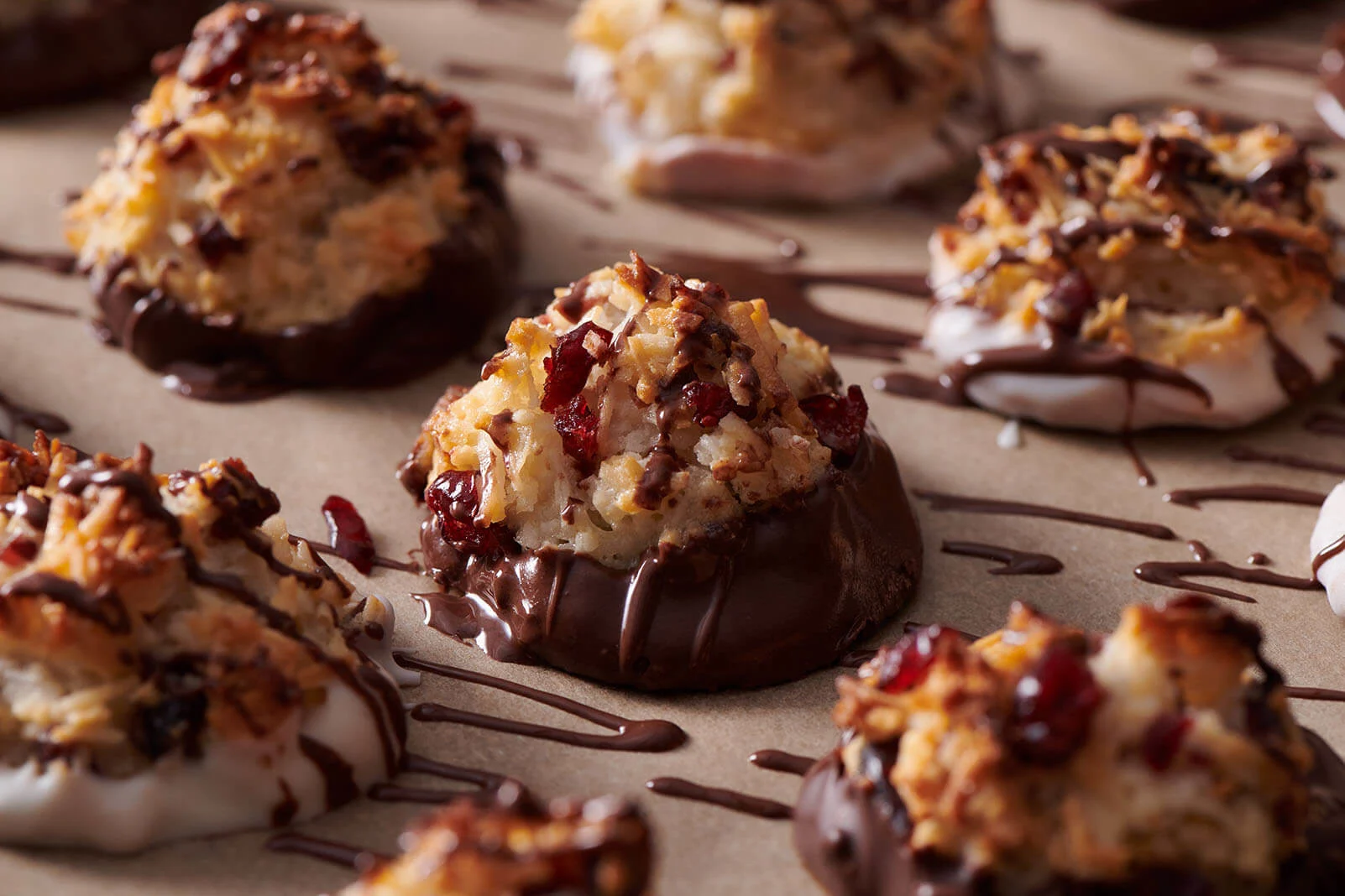 Ocean Spray Recipes - Coconut Craisins® Dried Cranberries Macaroons